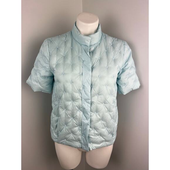 J. McLaughlin | Jackets & Coats | J Mclaughlin Light Blue Quilted ...